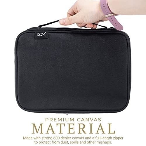 Divinity Boutique Bible Cover Basic Black - Extra Large Fits 7.25 x10 ...