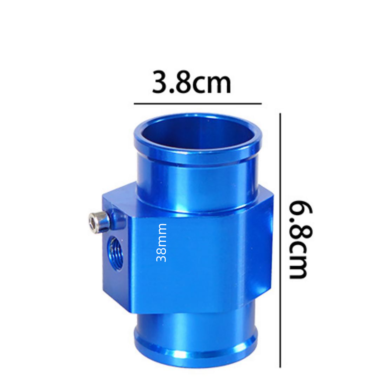 38mm Blue Water Temp Temperature Joint Pipe Sensor Gauge Radiator Hose ...