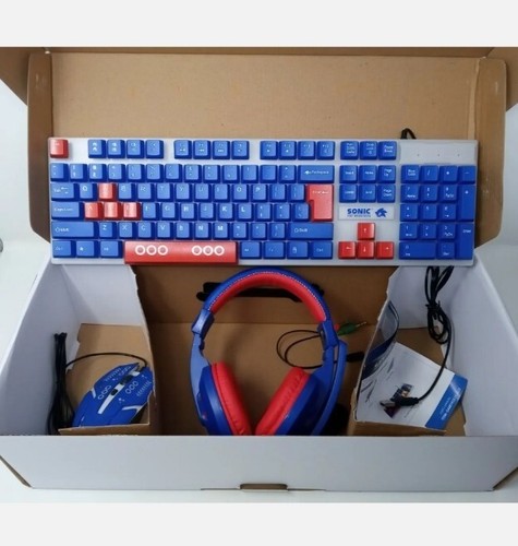 Sonic The Hedgehog Gaming Combo Set: Keyboard, Headset, Mouse NEW | eBay