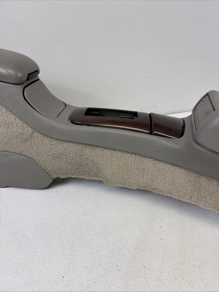 98-05 Chevy Blazer Envoy Floor Shift Center Console OEM Gray Wood Grain ...