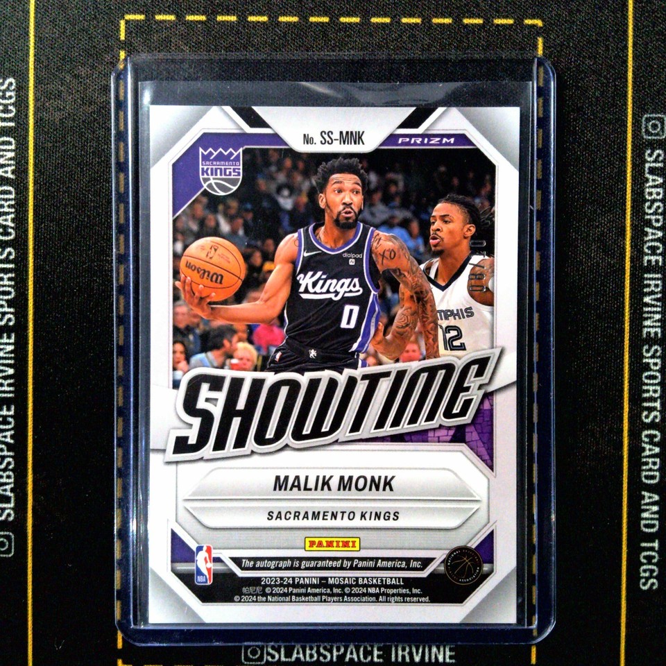 2023-24 MOSAIC MALIK MONK SHOWTIME SIGNATURES GOLD 8/10 SZS | eBay