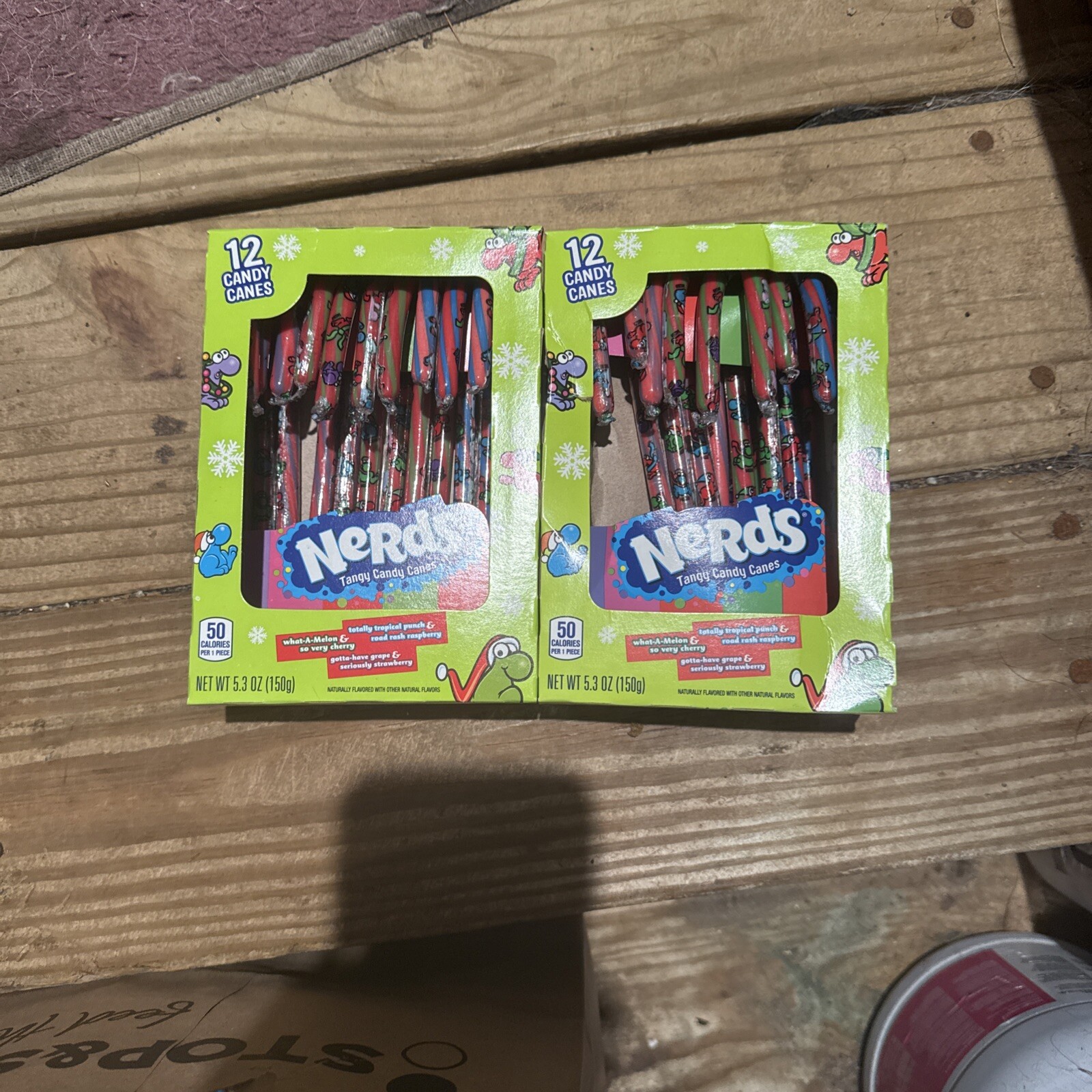 NERDS TANGY CANDY CANES TWO 12 COUNT BOXES TOTAL 24 CANDYCANES FRESH | eBay