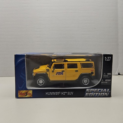 Maisto Hummer H2 SUV Yellow Special Edition 1:27 Scale Die Cast Model ...