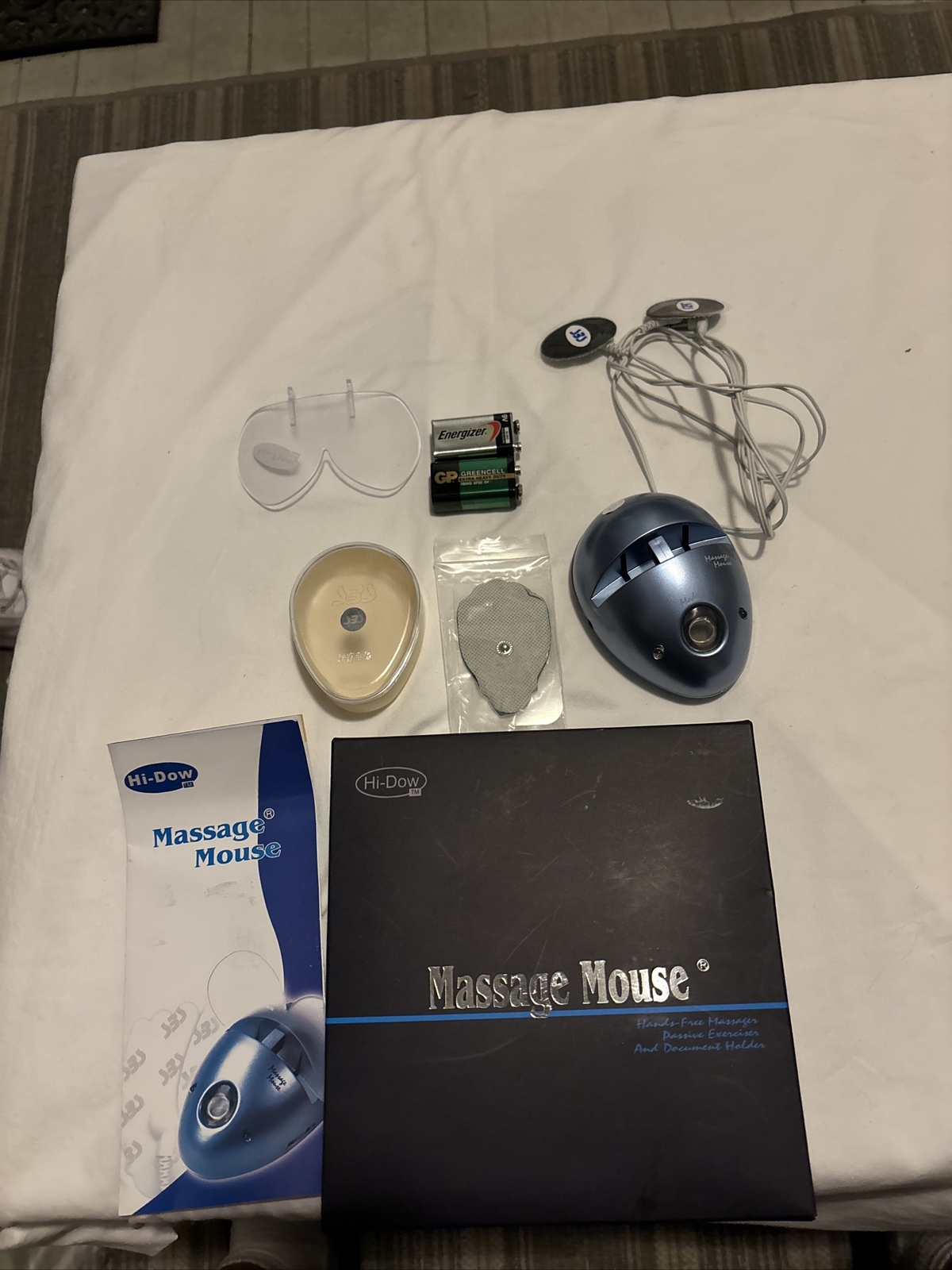 Hi-Dow Massage Mouse Hands Free Pulse Tens Electrode Massager | eBay