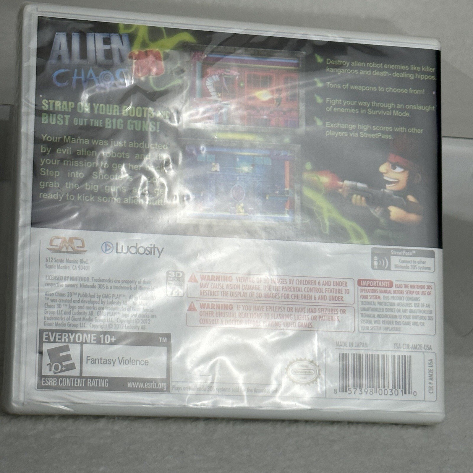 Alien Chaos 3D (Nintendo 3DS, 2012) for sale online | eBay