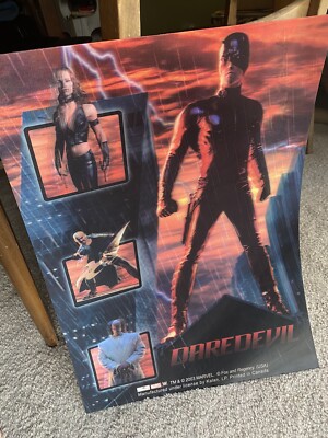 original 2003 3D Marvel Daredevil Lenticular Poster Affleck Rames ...