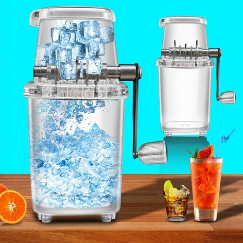 Ice Crusher Hand Crank Ice Machine Kitchen Bar Ice Blenders Fun Drinks ...
