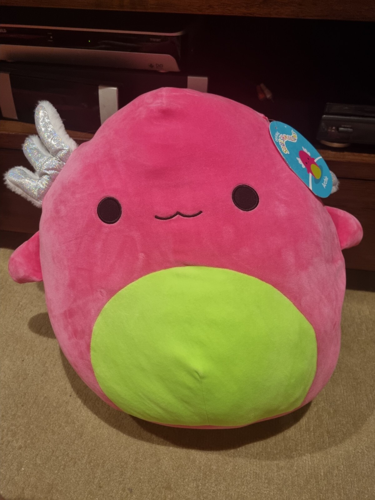 Squismallow Neon Pink Archie (16 Inch) | eBay Australia