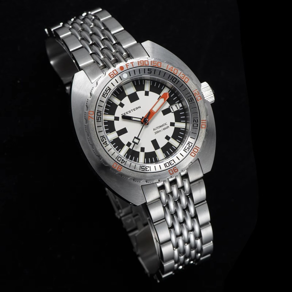 Seestern V3 42MM SUB 300T LUME DATE Bezel 200m DIVER'S Mens Sport Watch ...