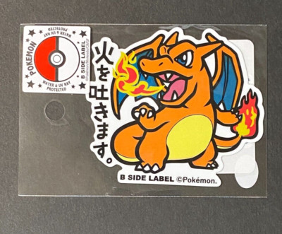 Pokemon × B-SIDE LABEL Collaboration Sticker Charizard Japan New | eBay