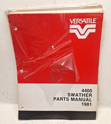 USED OLD STOCK PARTS MANUAL FOR VERSATILE 4400 SWATHER TS3057 | eBay