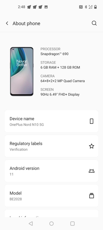 OnePlus Nord N10 5G BE2028 T-Mobile Unlocked FREE PRIORITY SHIPPING ...