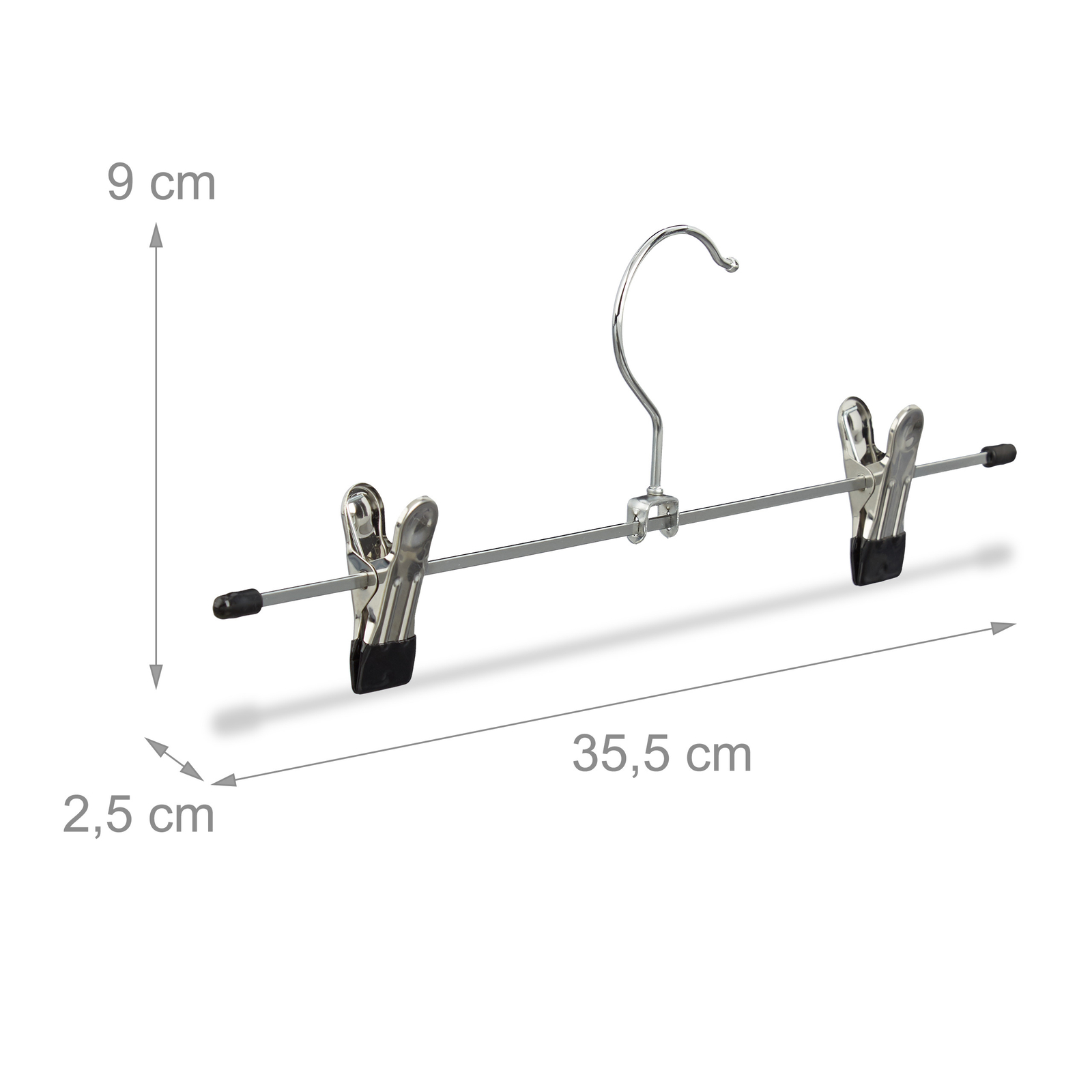 100x Hosenbügel Rockbügel Stiefelklammer rutschfest mit Clips ...