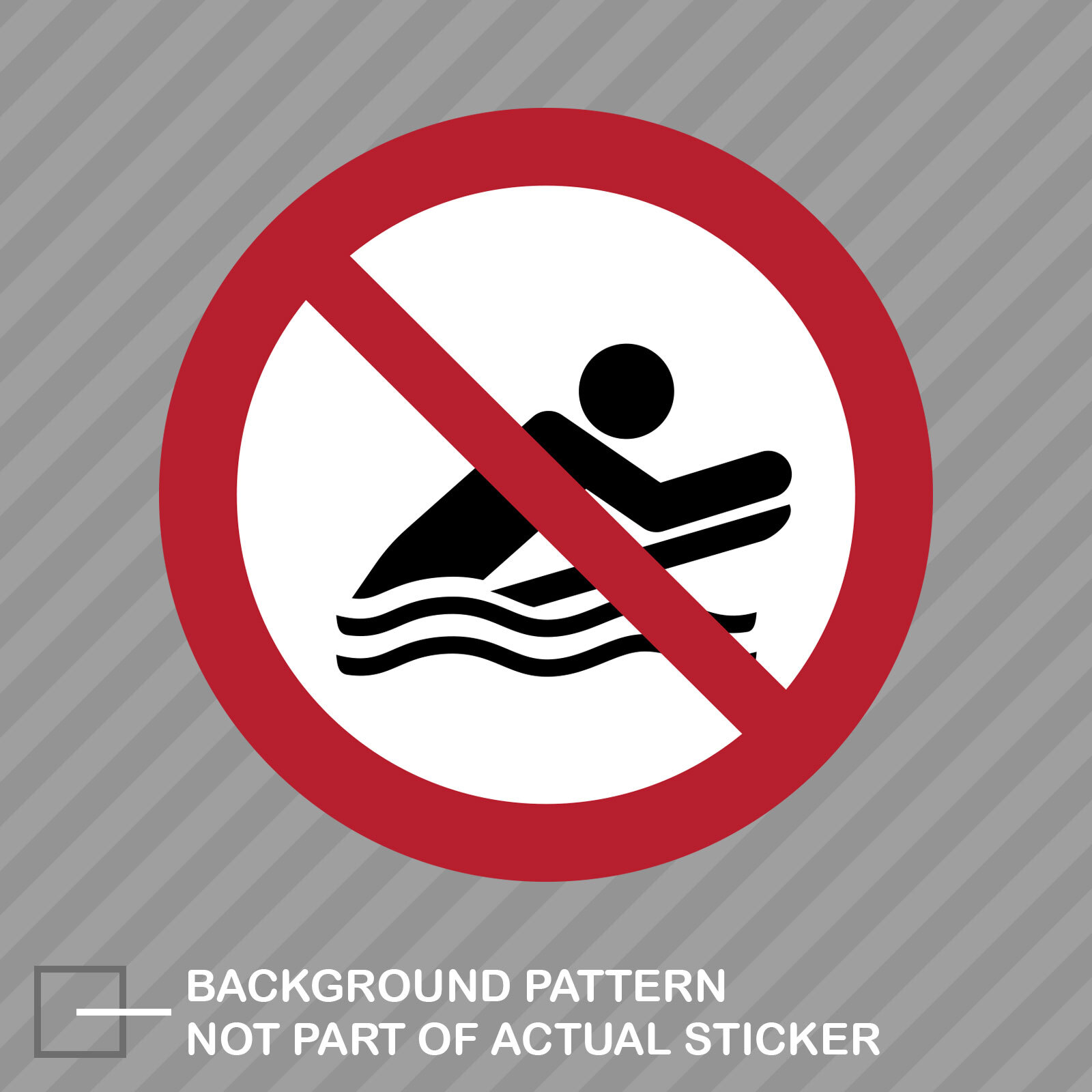 P063 No Body Boarding Sticker Decal Vinyl iso 7010 iso 3864 hazard ...