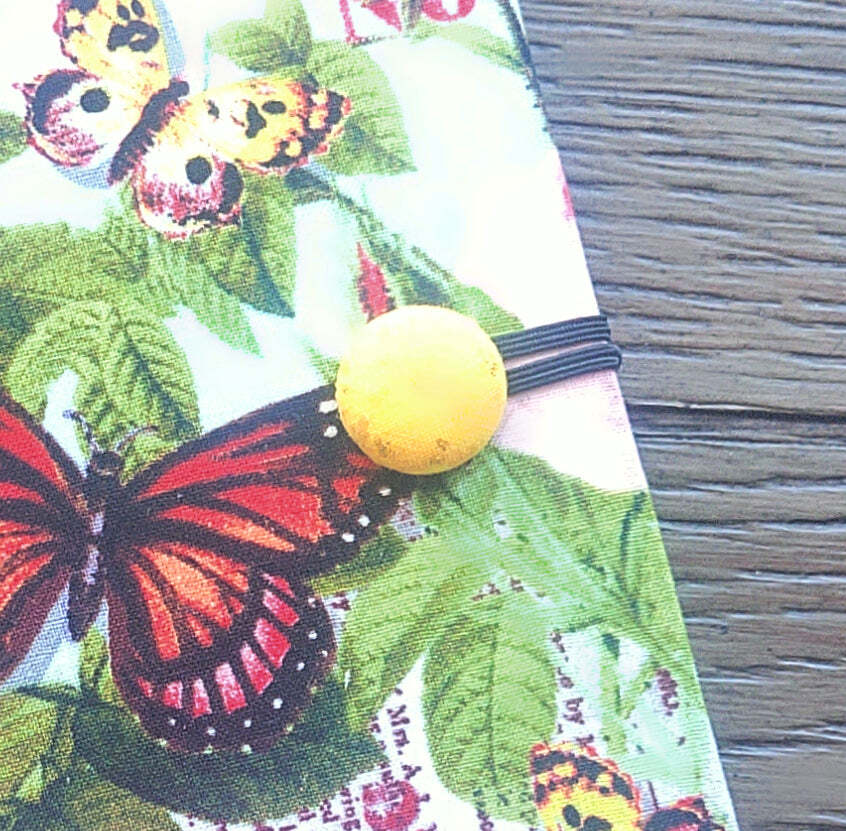 Fabric Covered Hardcover Notebook Composition Book Cover - Butterflies ...