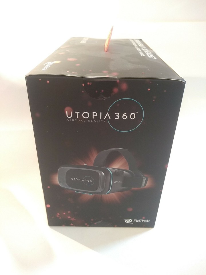 Utopia 360° Virtual Reality VR Headset with Bluetooth Earbuds ...