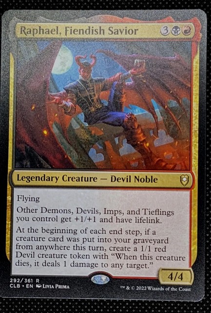 MTG Raphael, Fiendish Savior Commander Legends: Battle for Baldur's ...