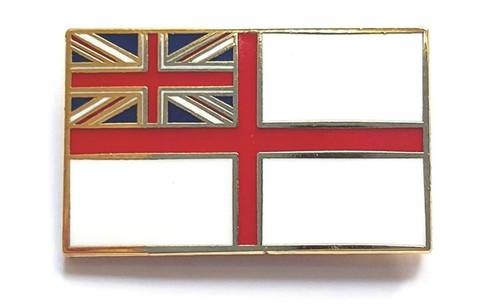 WHITE ENSIGN Flag Metal Pin Badge - MOD Approved | eBay UK