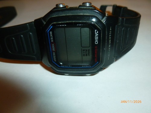 Casio Illuminator 3240 W800 H Water Resist Quartz Alarm Chrono Classic ...
