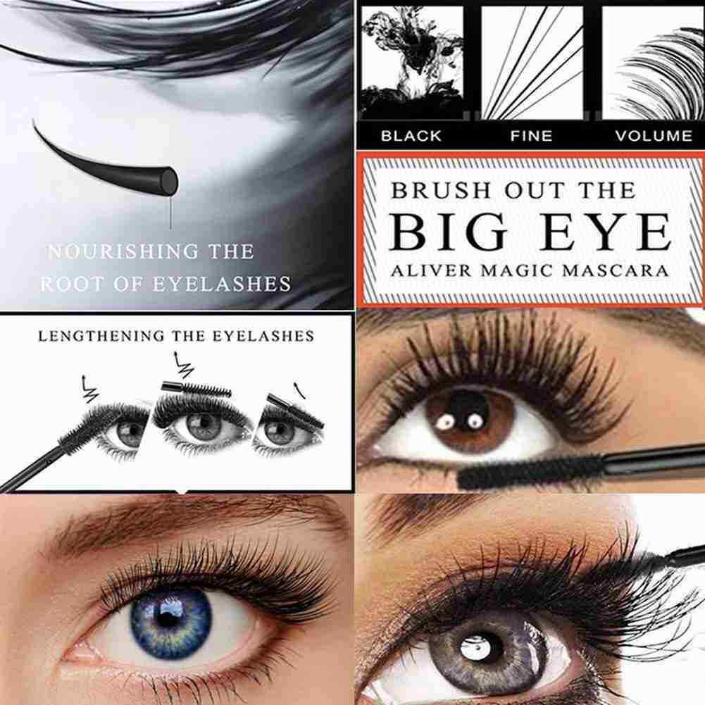 4D Silk Fiber Eyelash Mascara Extension Makeup Black USA. Lashes ...