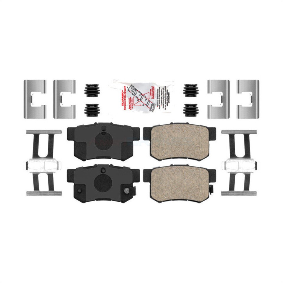 Rear Disc Brake Rotor And Integrally Molded Pad Kit For 2010-2013 ...