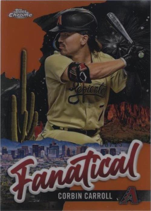 2024 Topps Chrome - Fanatical Corbin Carroll #FAN-15 Orange Refractor ...