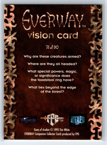 1995 Wizards of the Coast Everway Companion Cards Guns of Avalon #71 | eBay