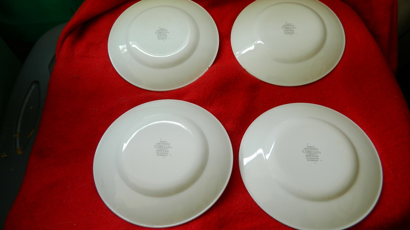 CORELLE FREESIA PATTERN BREAD /DESSERT PLATES 6&1/8 INCH x 4 NEW FREE ...