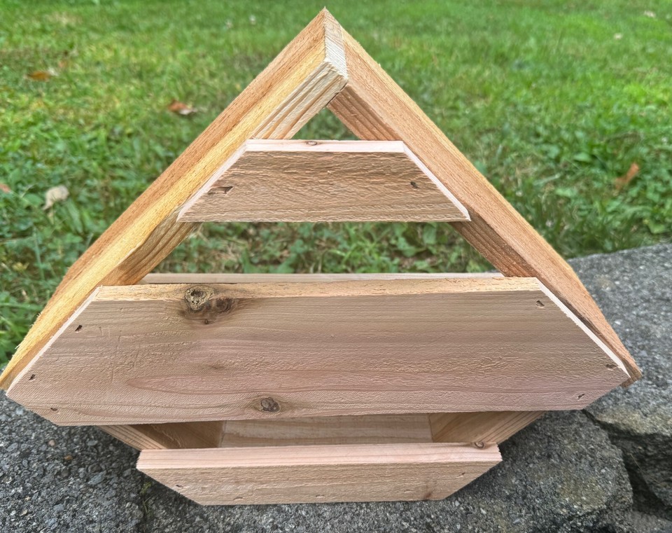 Dove Nesting Box Birdhouse Nest Cedar Wood Outdoor Bird House Mourning ...