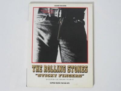THE ROLLING STONES STICKY FINGERS BAND Score Book Sheet Music TAB Good ...
