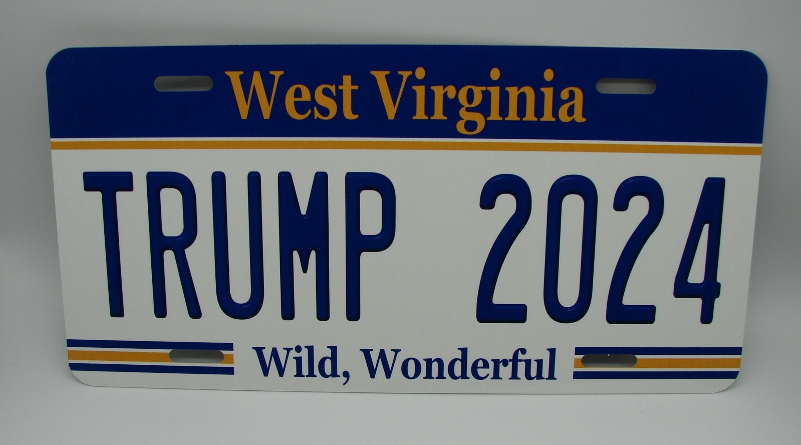 TRUMP 2024 WEST VIRGINIA STATE METAL CAR LICENSE PLATE. TRUMP CAR ...