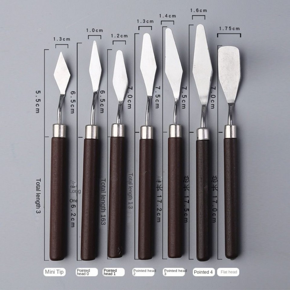Stainless Steel Oil Painting Scraper Palette Art Painting Scraper ...