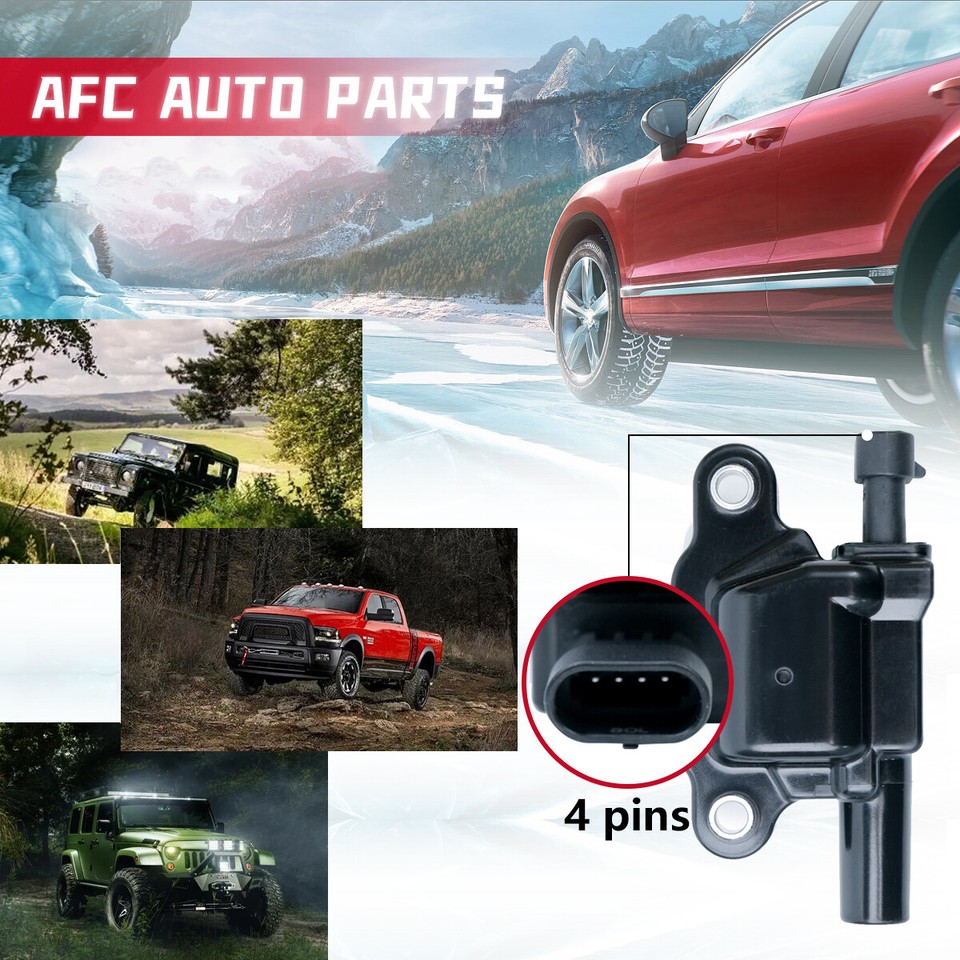 UF413 1PCS Ignition Coil Pack For Chevy Silverado 1500 GMC 5.3L 6.0L 6 ...