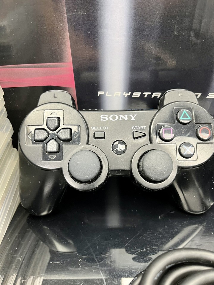 Sony PlayStation 3 PS3 Fat CECHG01 40GB Console Bundle W/ Controller ...