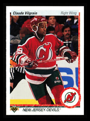 Claude Vilgrain 1990-91 Upper Deck Hockey NHL #250b New Jersey Devils ...