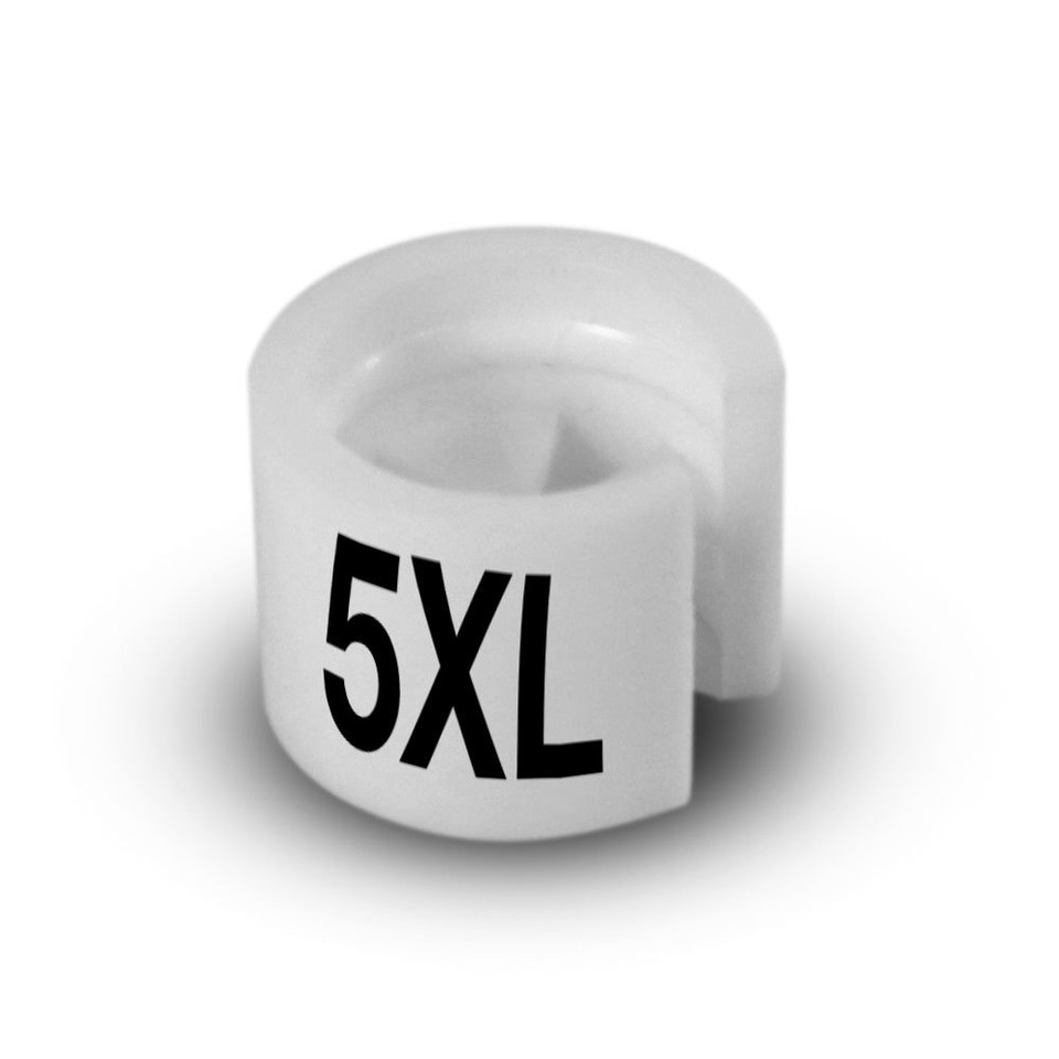 Colored Hanger Sizer Garment Markers "XXS-5XL"Plastic Size Marker Tags ...