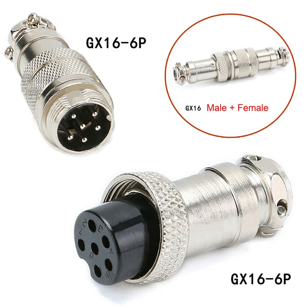 GX16 Aviation Plug Male&Female Connector with 2Pin/3/4/5/6/7/8Pin ...