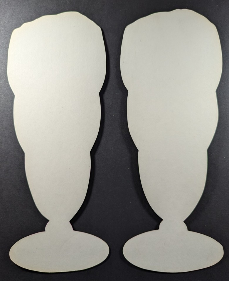 Vintage (Lot of 2) 1950s Ice Cream Float Cardboard Cut Out Decoration ...