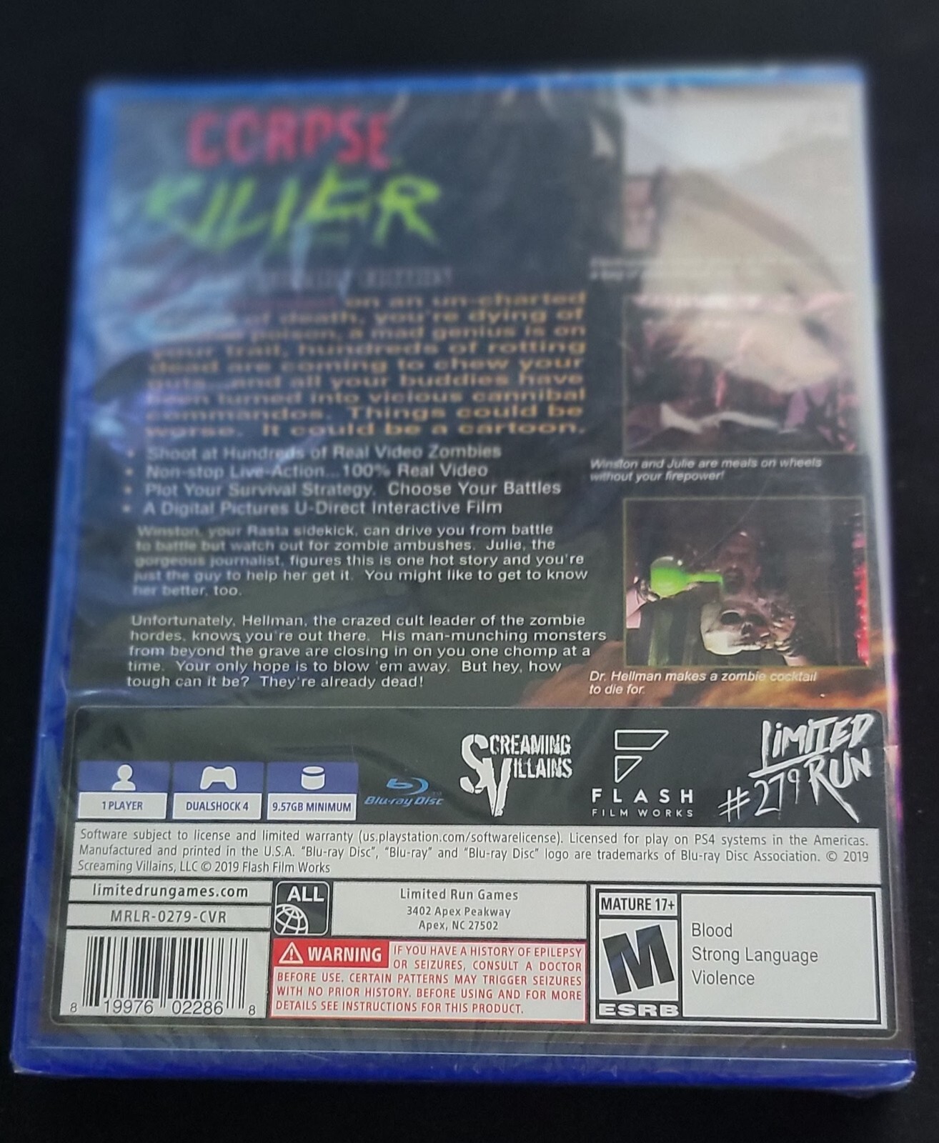 LimitedRun #279 - Corpse Killer 25th Anniversary Edition PS4 (NEW ...