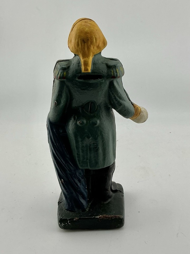 Vintage Cast Iron George Washington Still Bank / Penny Bank – Colonial ...