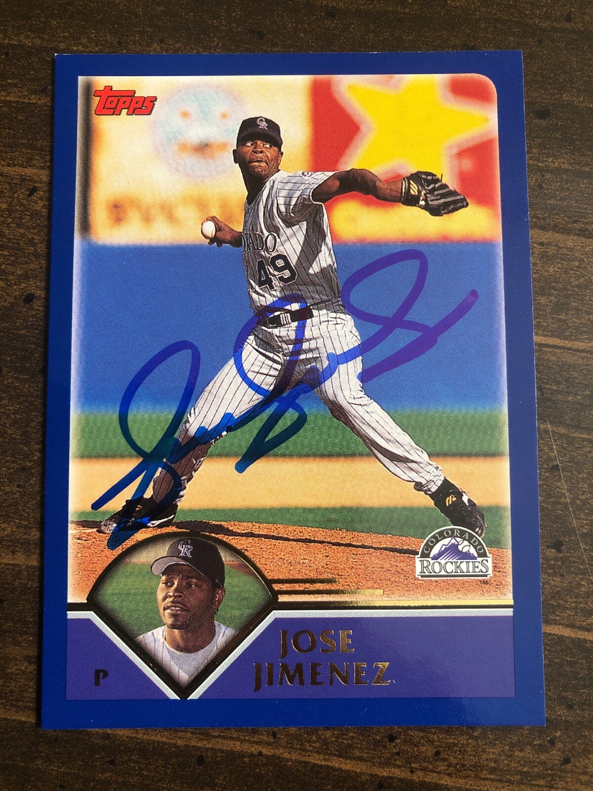 2003 Topps Jose Jimenez #51 Auto Signed Autograph Rockies | eBay