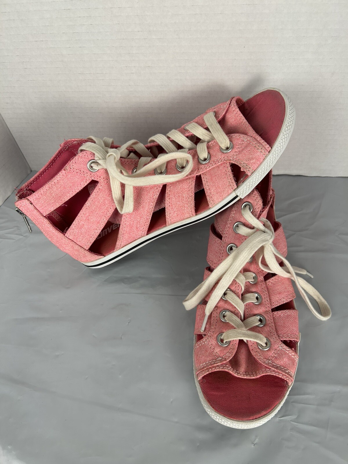 RARE! Converse Chuck Taylor Pink Gladiator Zip Sandal… - Gem