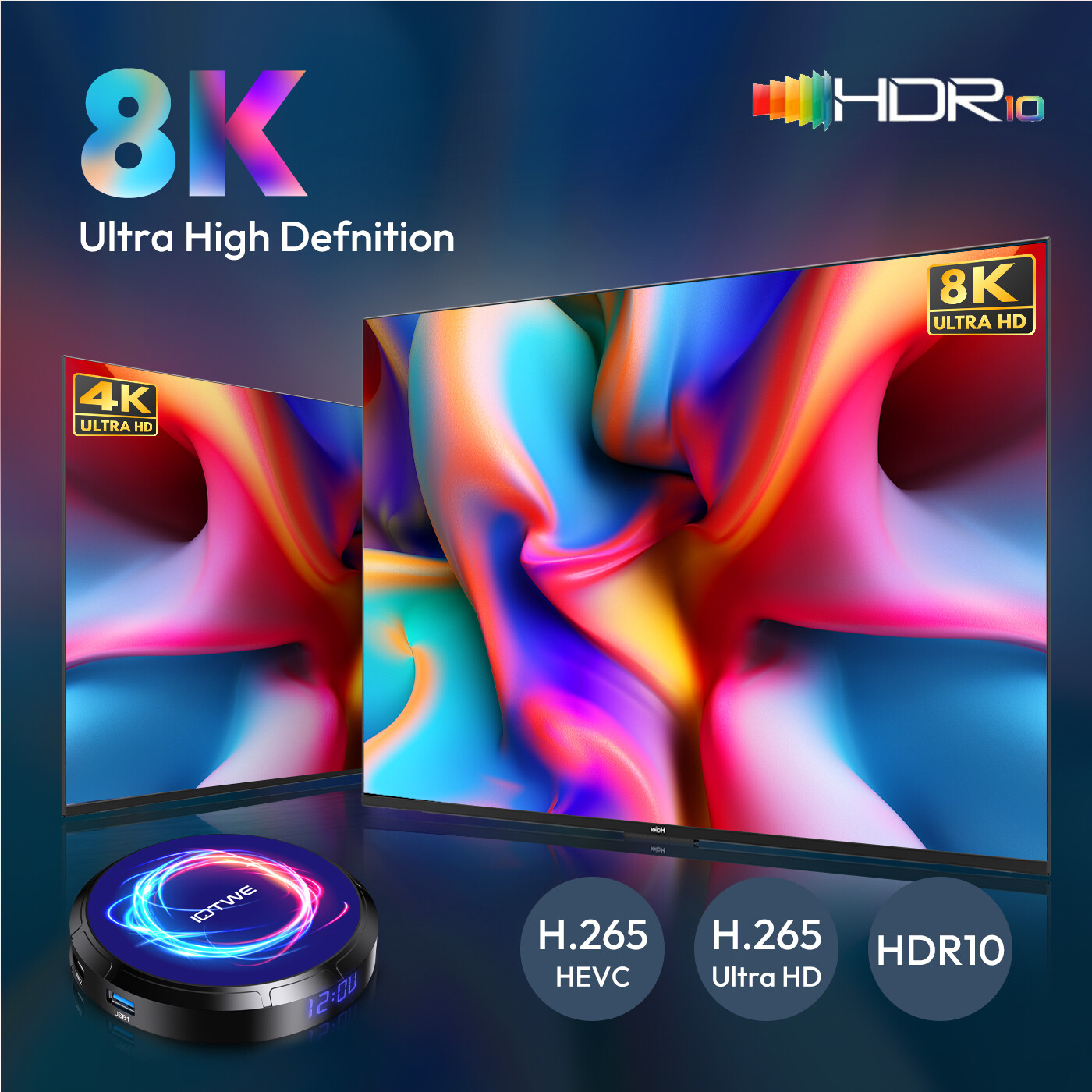 T95W 2025 Upgraded Smart Android 13 TV Box Quad Core 8K 128GB UHD ...