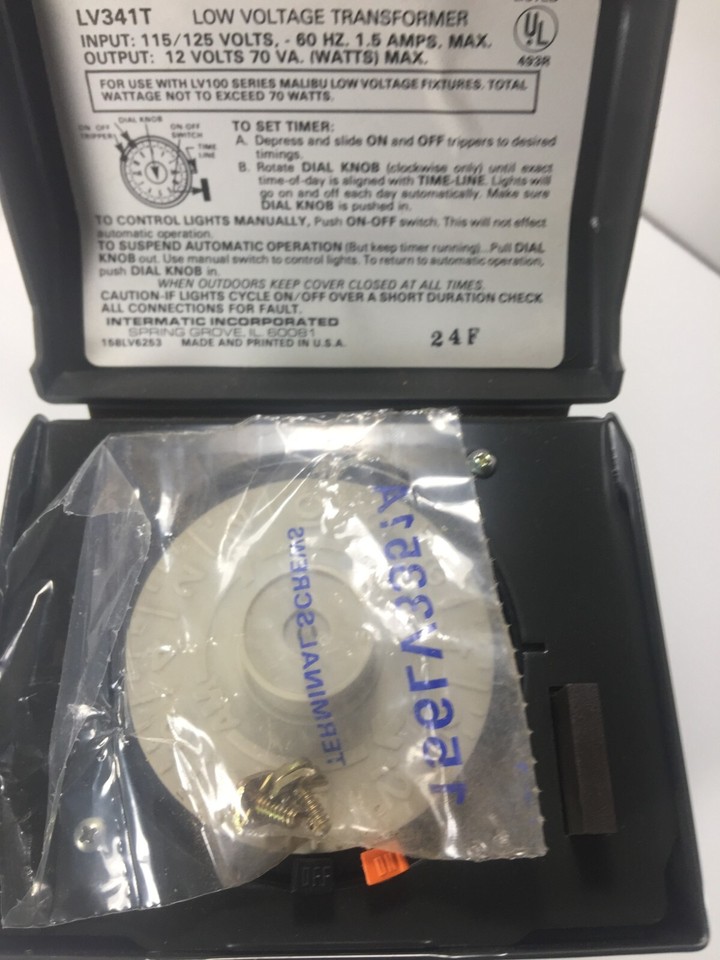 Intermatic Malibu LV-341T Low Voltage TRANSFORMER LANDSCAPE LIGHTS | eBay