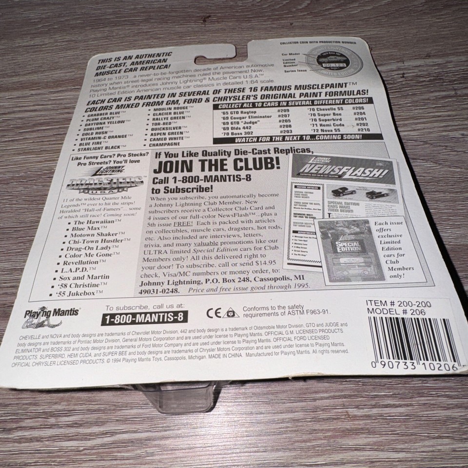 Johnny Lightning Muscle Cars USA Green 1970 Chevelle SS Series 8 Hw3 | eBay