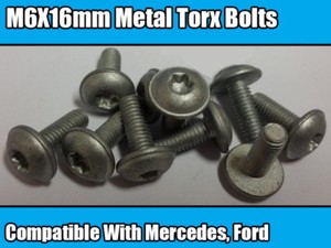 10x TORX SCREWS For MERCEDES BENZ FORD METAL BOLT M6X16mm OEM ...