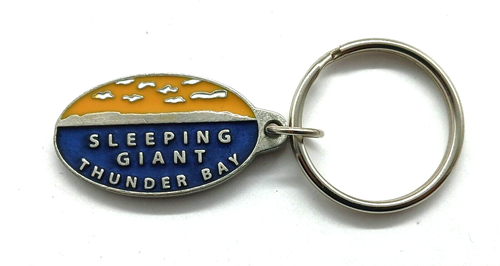 Vintage Thunder Bay "Sleeping Giant" Ontario Canada Keychain Keyring | eBay