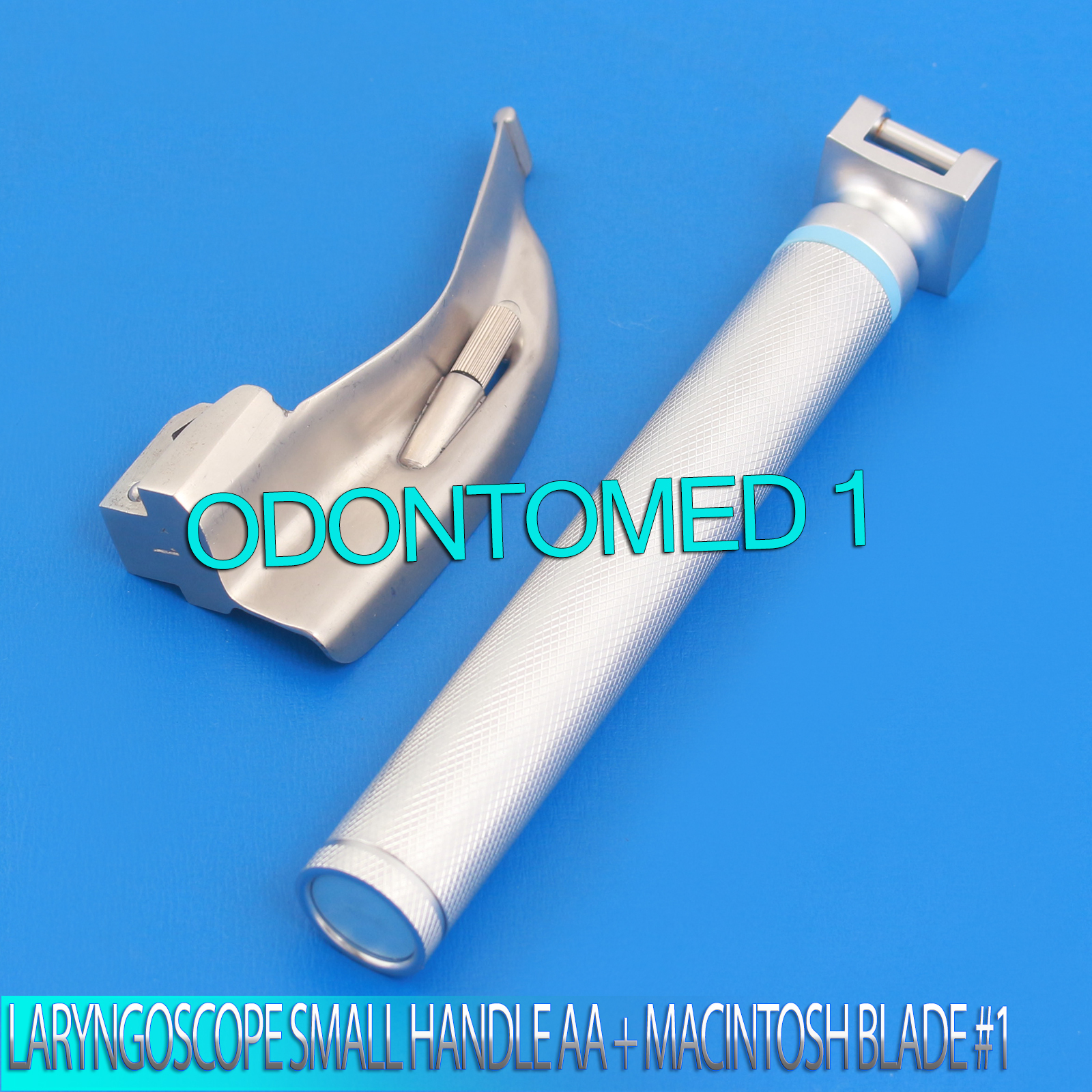 LARYNGOSCOPE SMALL HANDLE AA + MACINTOSH BLADE #1 ENT INTUBATION ...