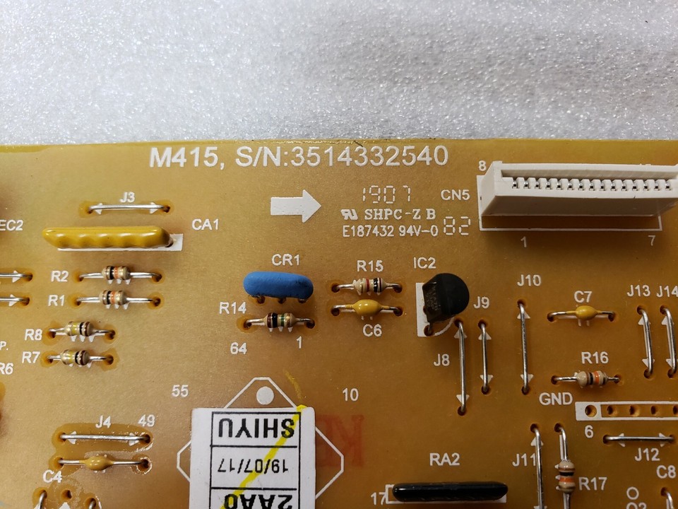 Daewoo conventional oven/ micro wave Control Board S/N 3514332540 ...