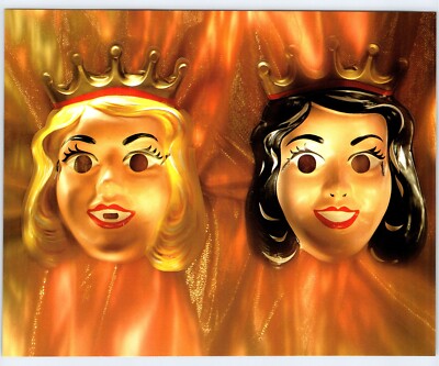 PRINCESS MASK HALLOWEEN COSTUME ART IMAGE 6.5"X8.5" Book Page Clip ...